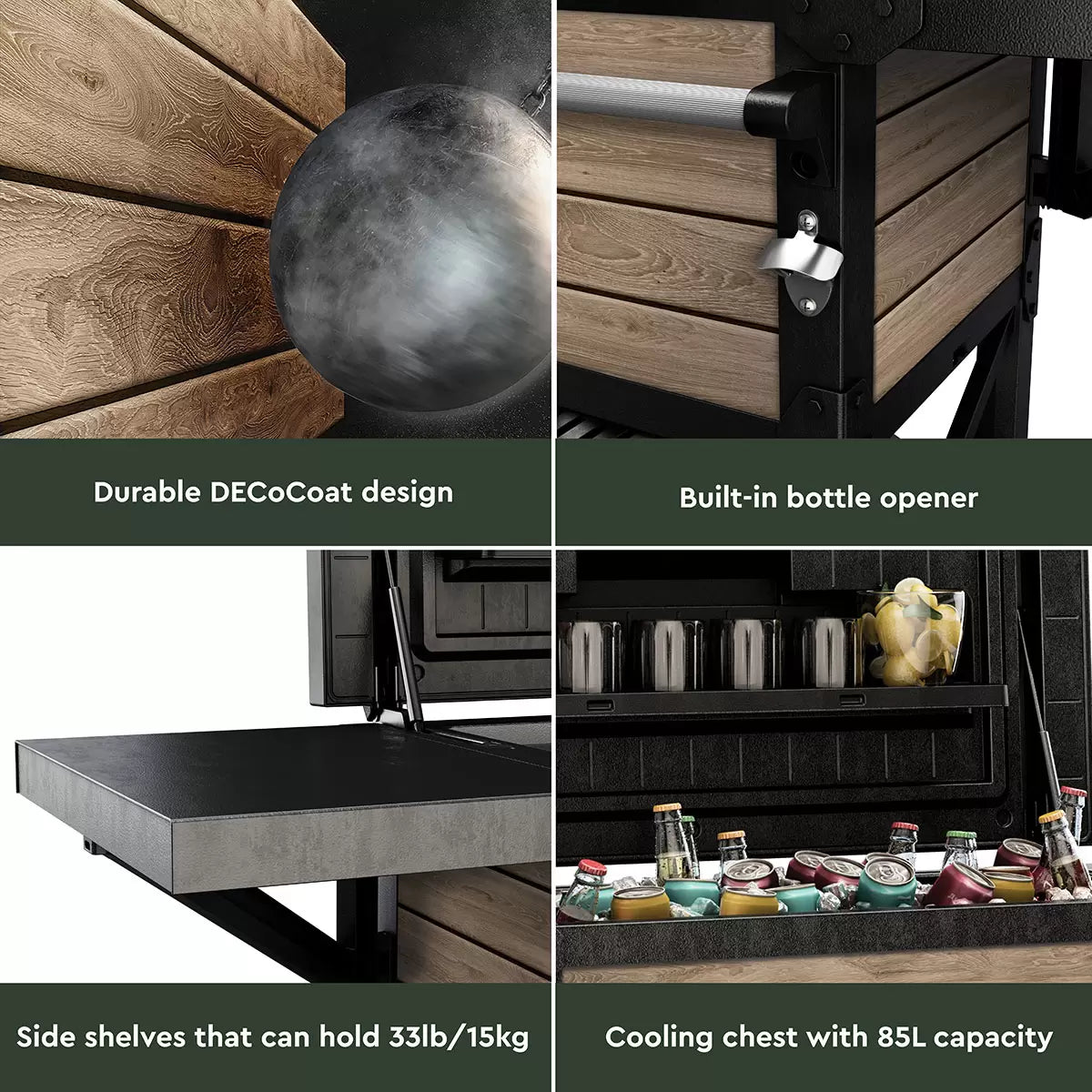 Keter cooler and beverage cart store
